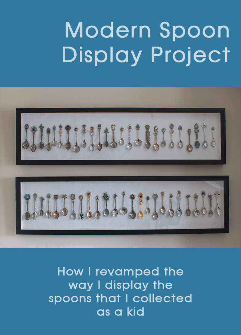 DIY Spoon Collection Display Project (Shadowbox display)